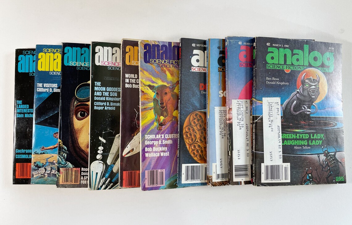 Vintage Analog Science Fiction Magazines 1973-1982 - Etsy