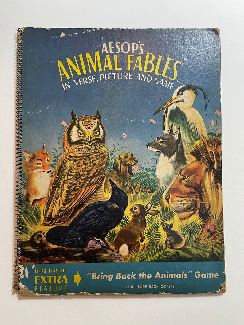 Aesop's Animal Fables in Verse Picture and Game - 1945 - Vintage ...