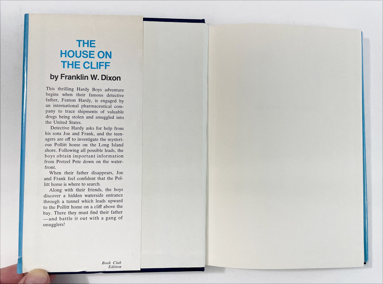 The Hardy Boys the House on the Cliff 1959 Vintage Book - Etsy