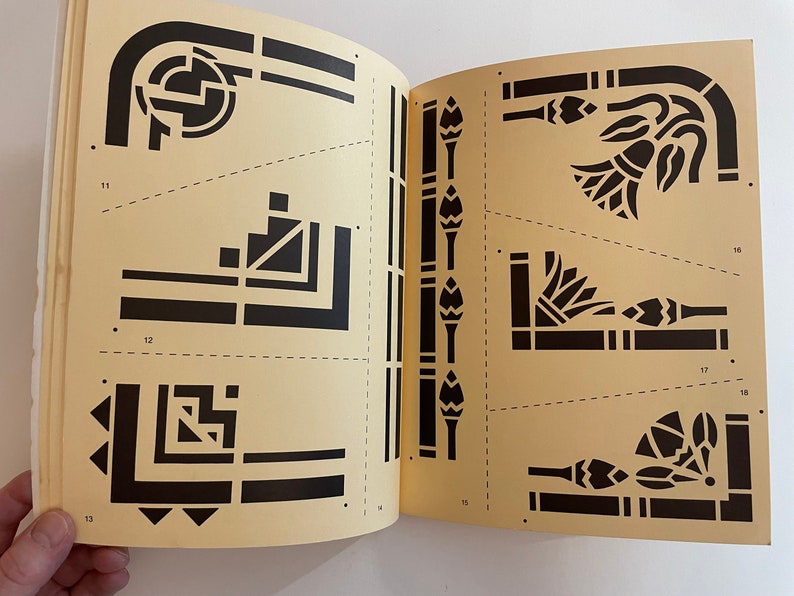 Border Designs Cut & Use Stencils by Ed Sibbett, Jr. 1982 Vintage Art ...