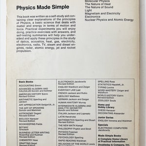 Physics Made Simple 1965 Vintage Book - Etsy
