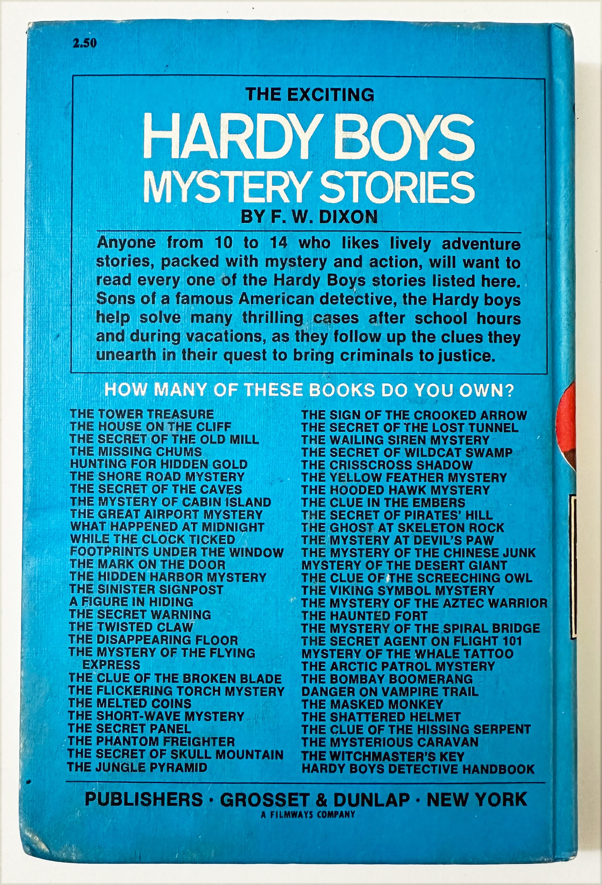 Hardy Boys Series by Franklin W. Dixon Vintage Books Choose Your Title ...