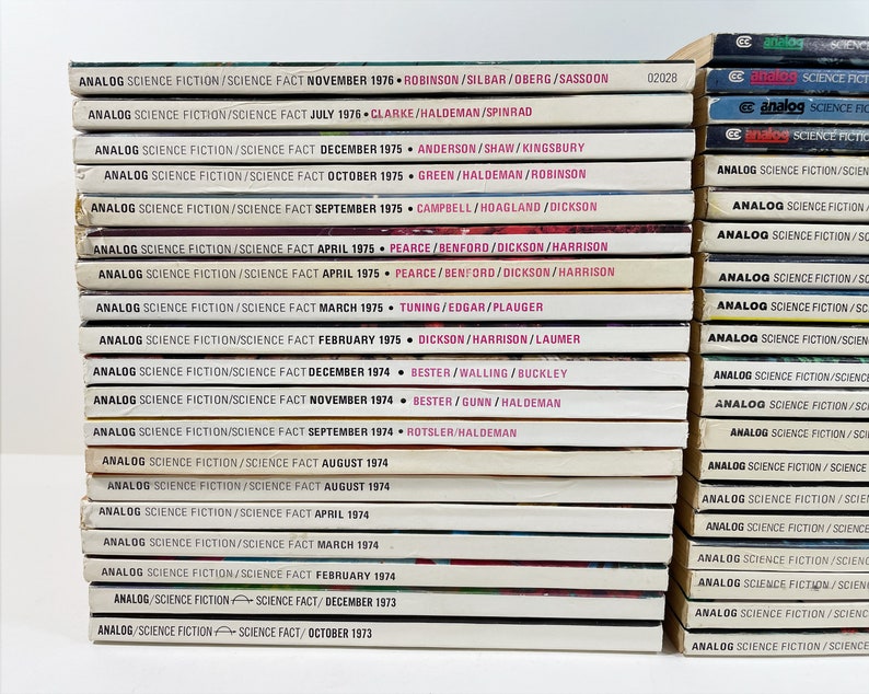 Vintage Analog Science Fiction Magazines 1973-1982 - Etsy
