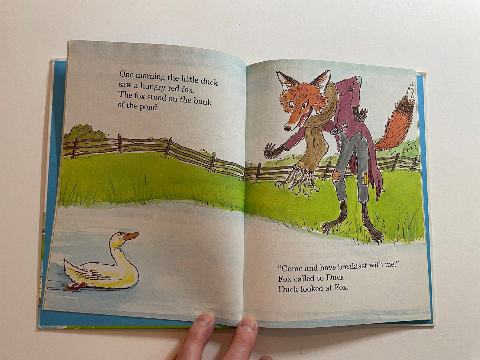 The Hungry Fox and the Foxy Duck 1978 Vintage Children's Book - Etsy