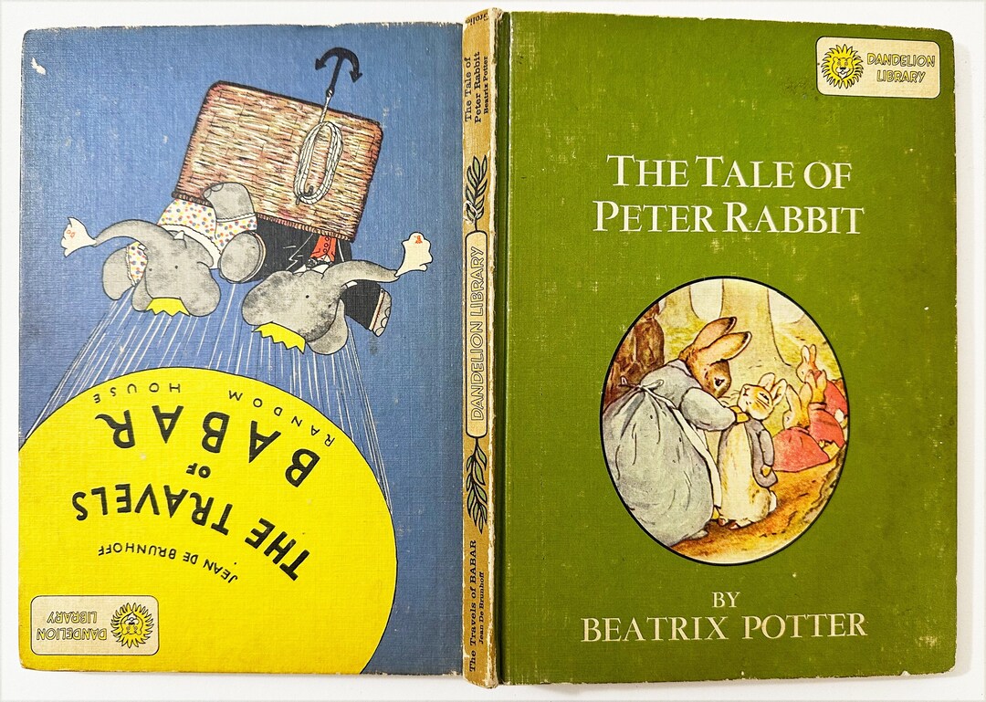 The Tale of Peter Rabbit the Travels of Babar 1961 Vintage Book Double Feature - Etsy