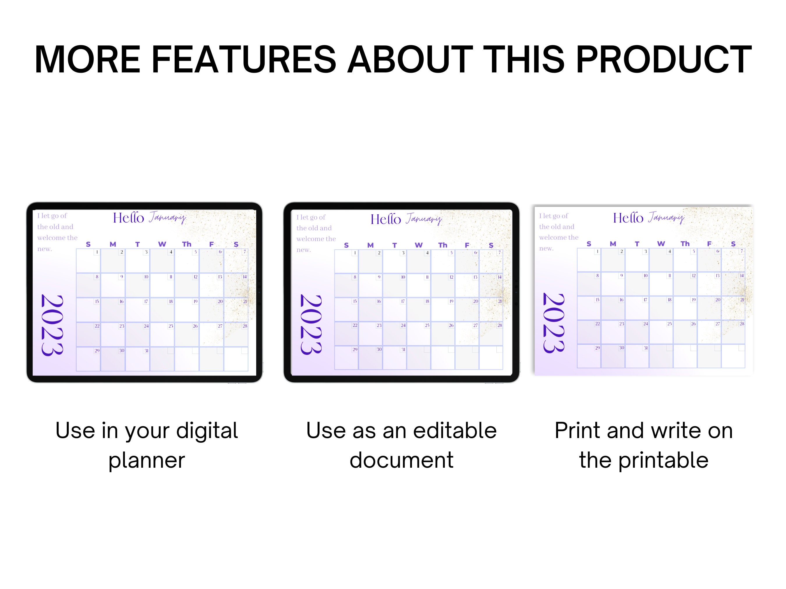 2023 Positive Affirmations Printable 365 Digital Printables Calendar ...