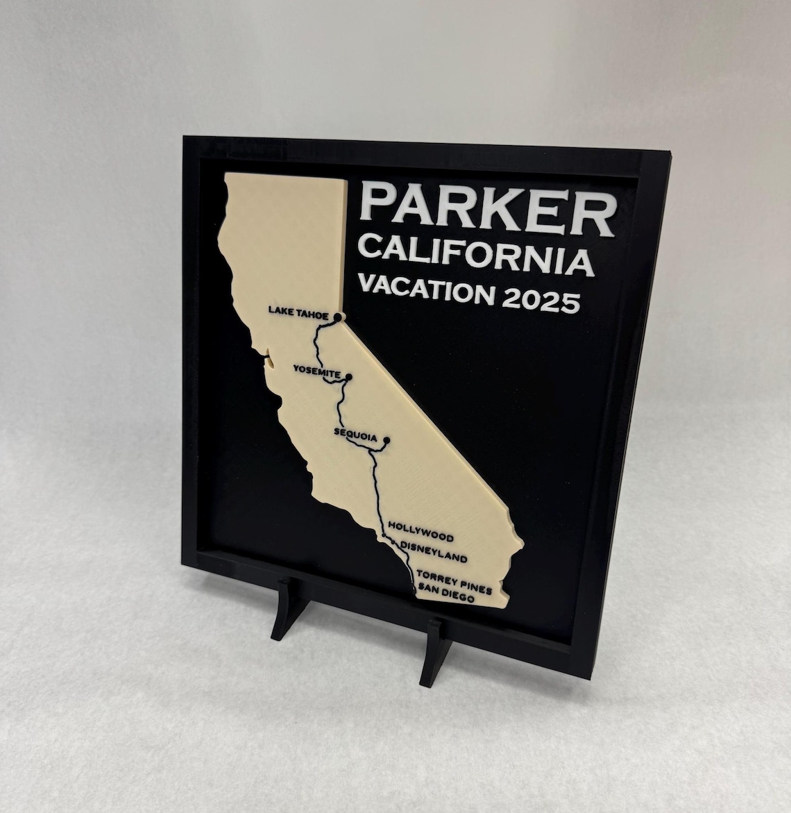 3D Printed Desktop Easel | Modern Art & Map Display - Etsy