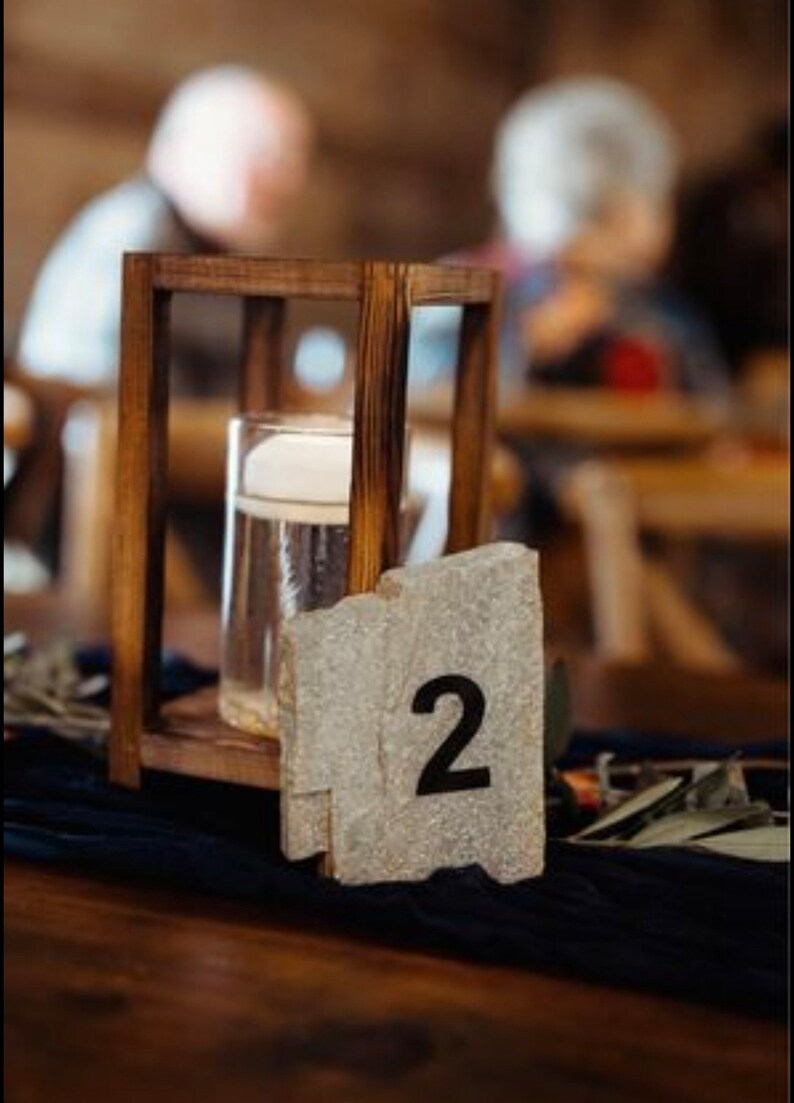 Custom Stone Table Numbers - Etsy