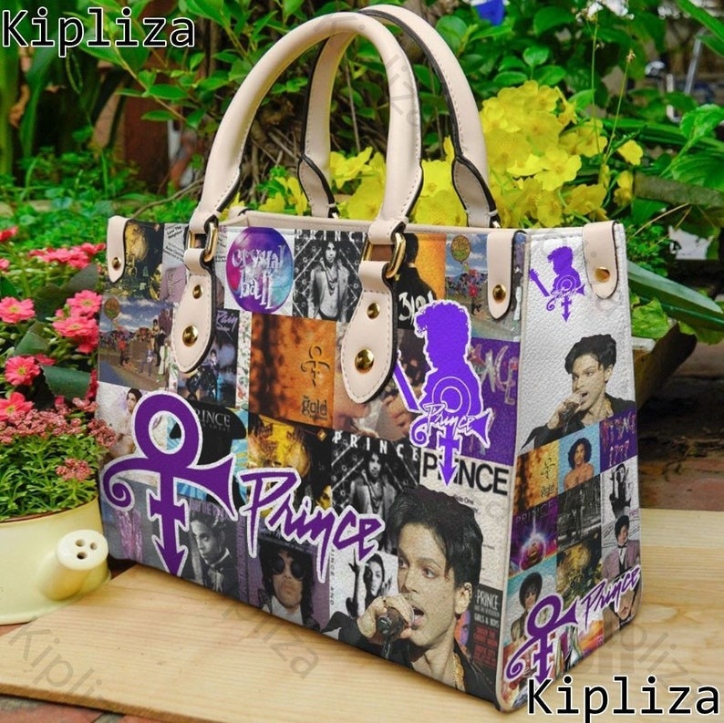 Prince Pur Rain Handbag, Prince Purple Leather Bag, Prince Rogers ...