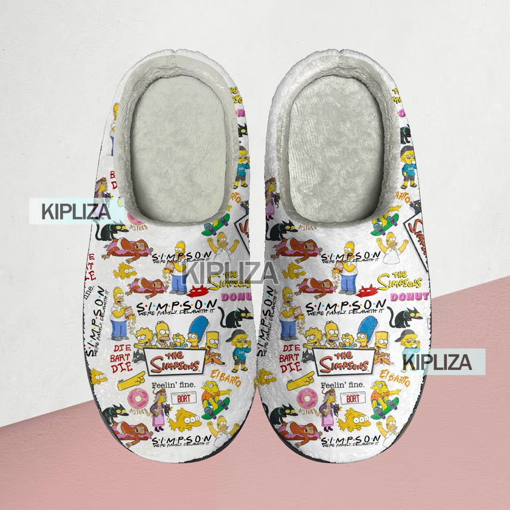 The Simpsons Cozy Unisex Winter Slippers, The Simpsons Winter sold by ...