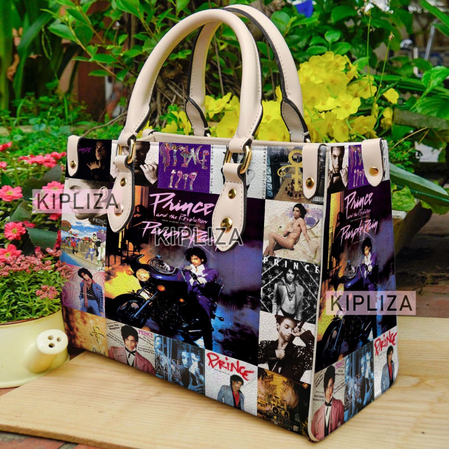 Prince Pur Rain Handbag, Prince Purple Leather Bag, Prince Rogers ...