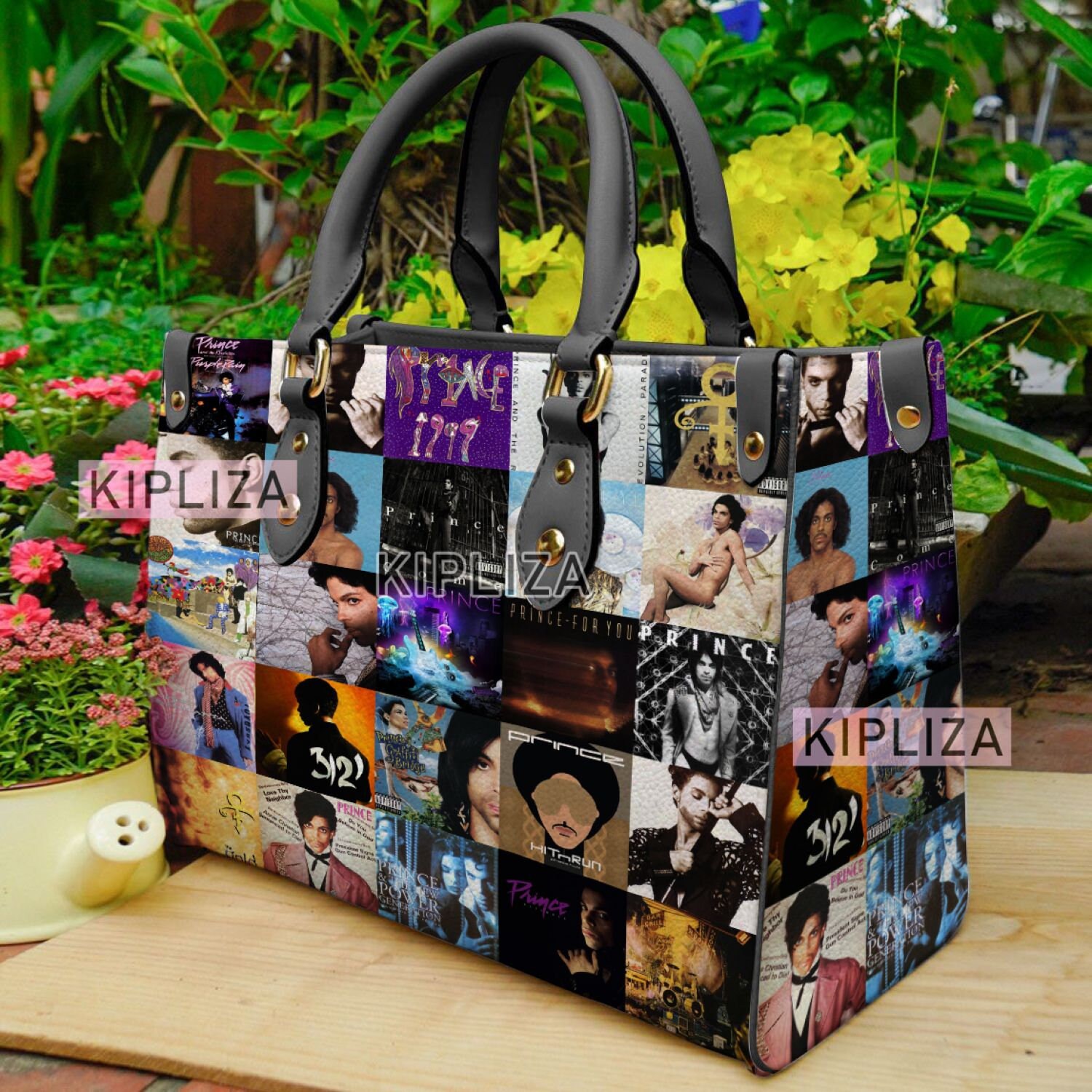 Prince Pur Rain Handbag, Prince Purple Leather Bag, Prince Rogers ...