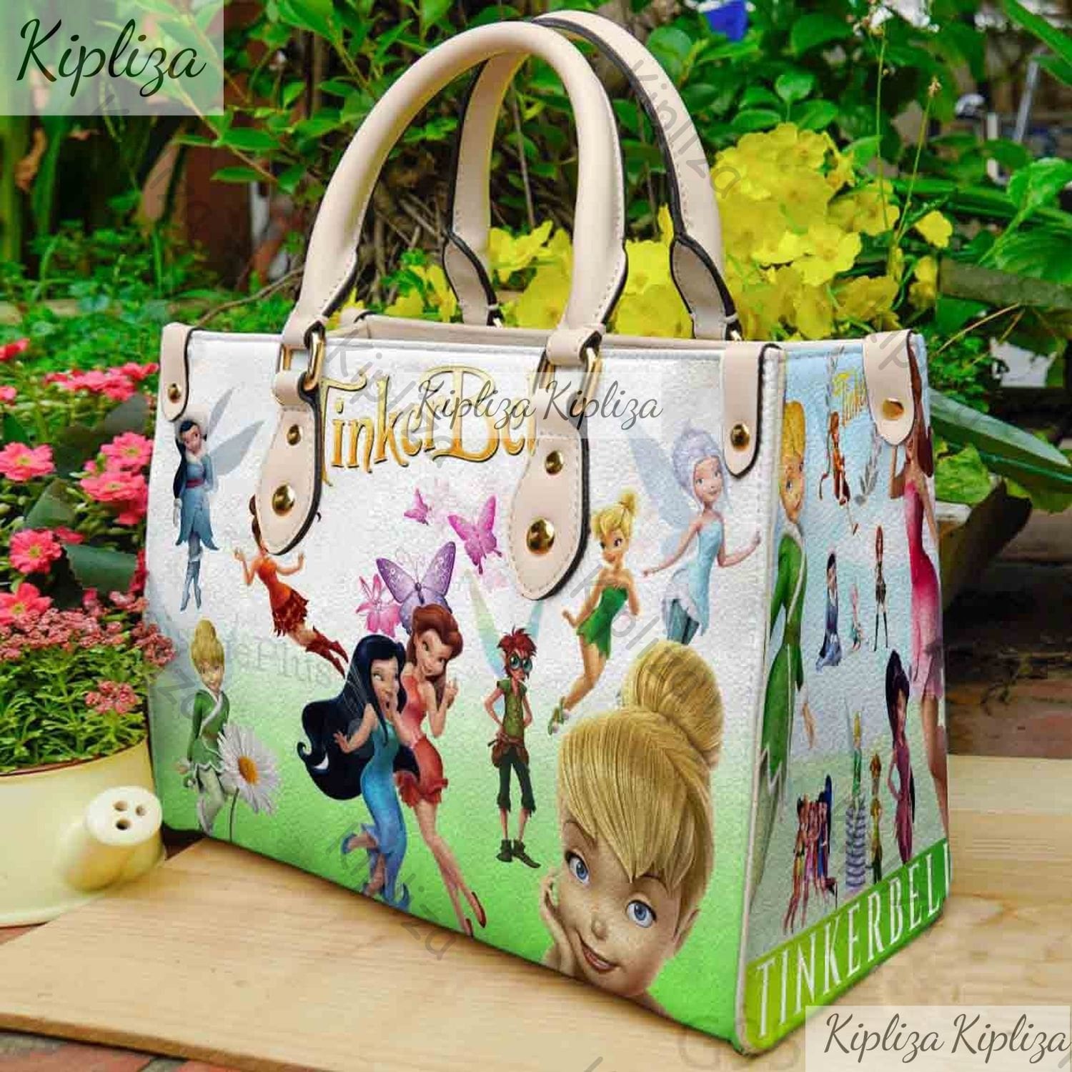 Tinker Bell Handbag, Tinker Bell Leather Bag, Tinker Bell Cartoon ...