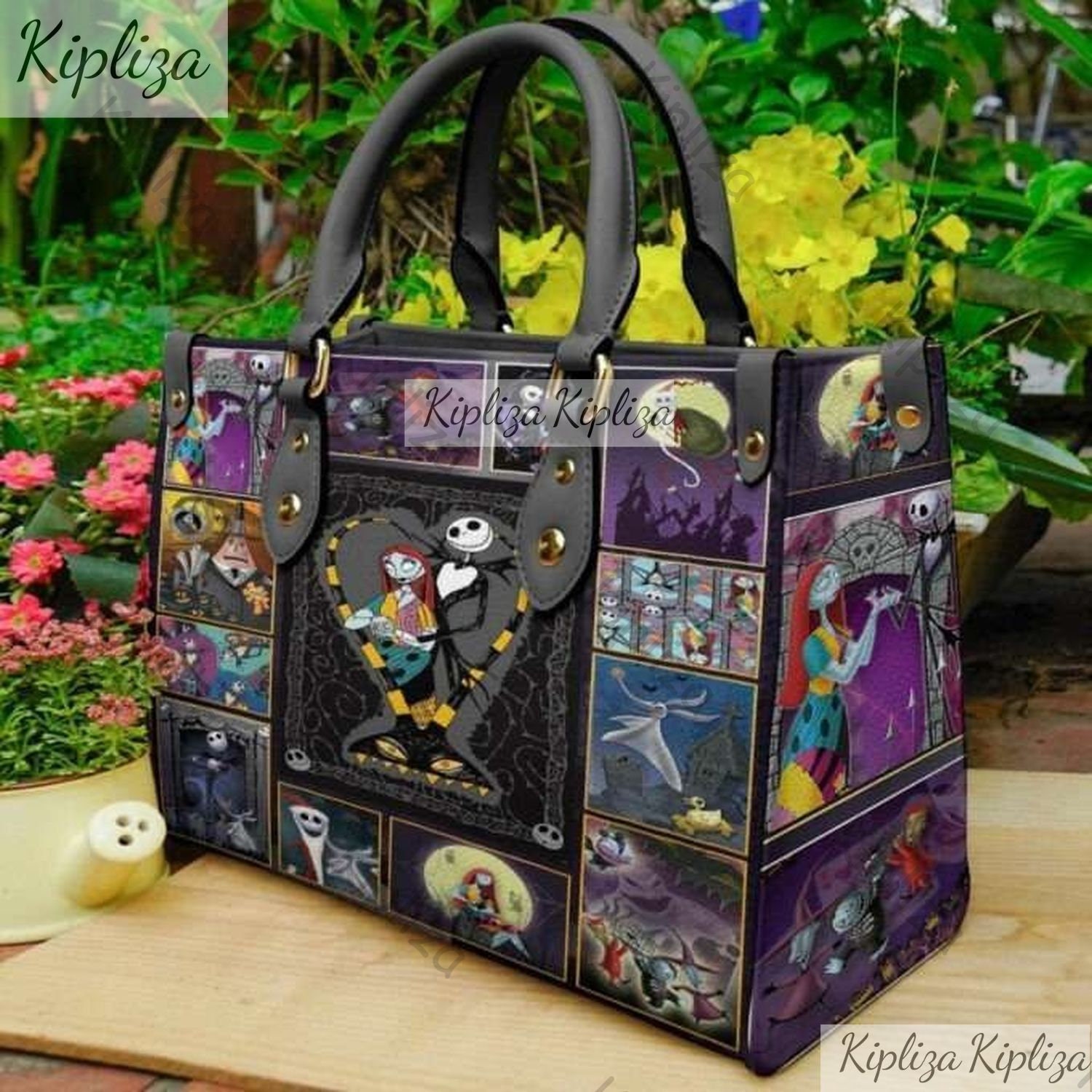 Jack Skellington Handbag, Jack Skellington Leather Bag, Halloween ...