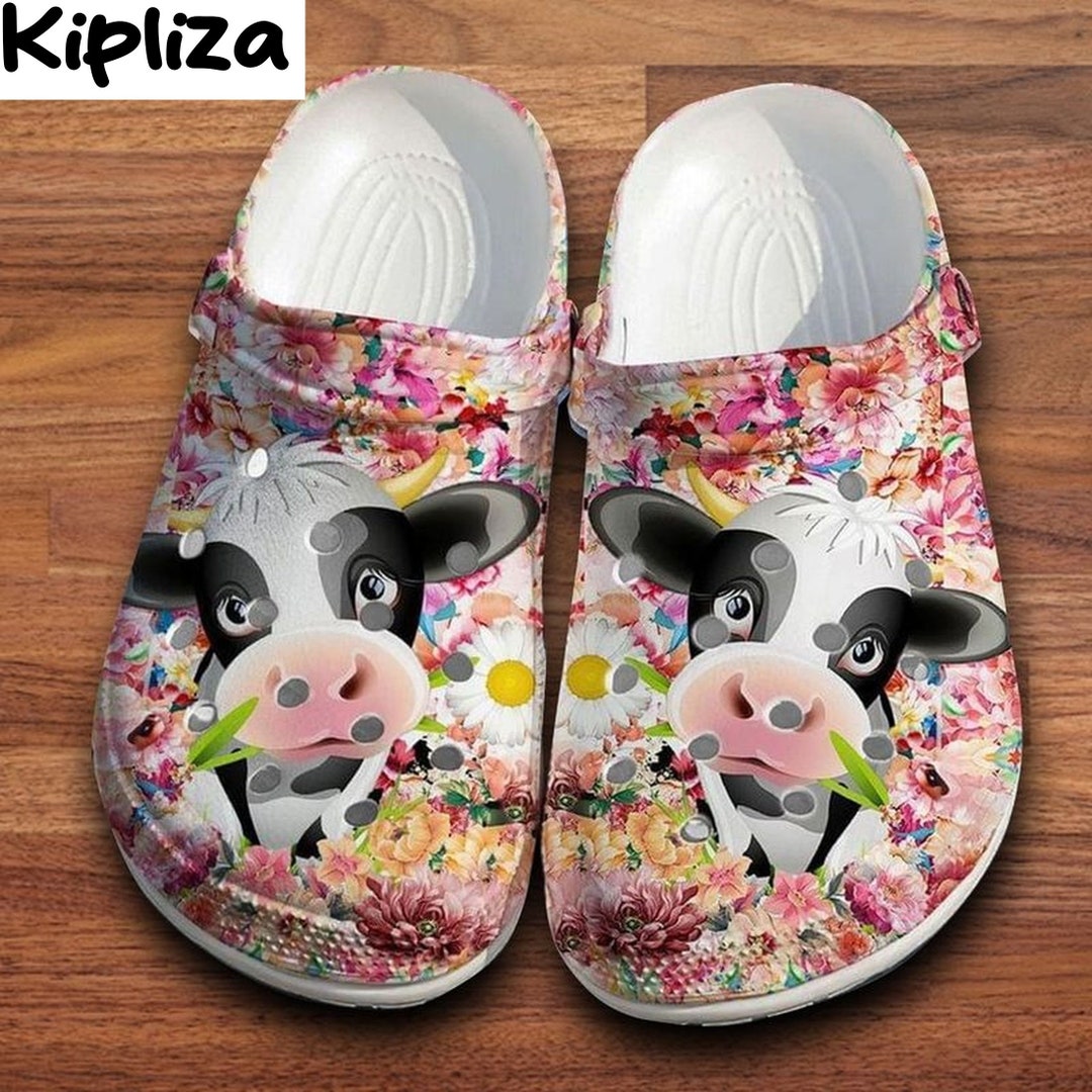Milk Cow Sunflower Clogs Milk Cow Sunflower Love Custom - Etsy
