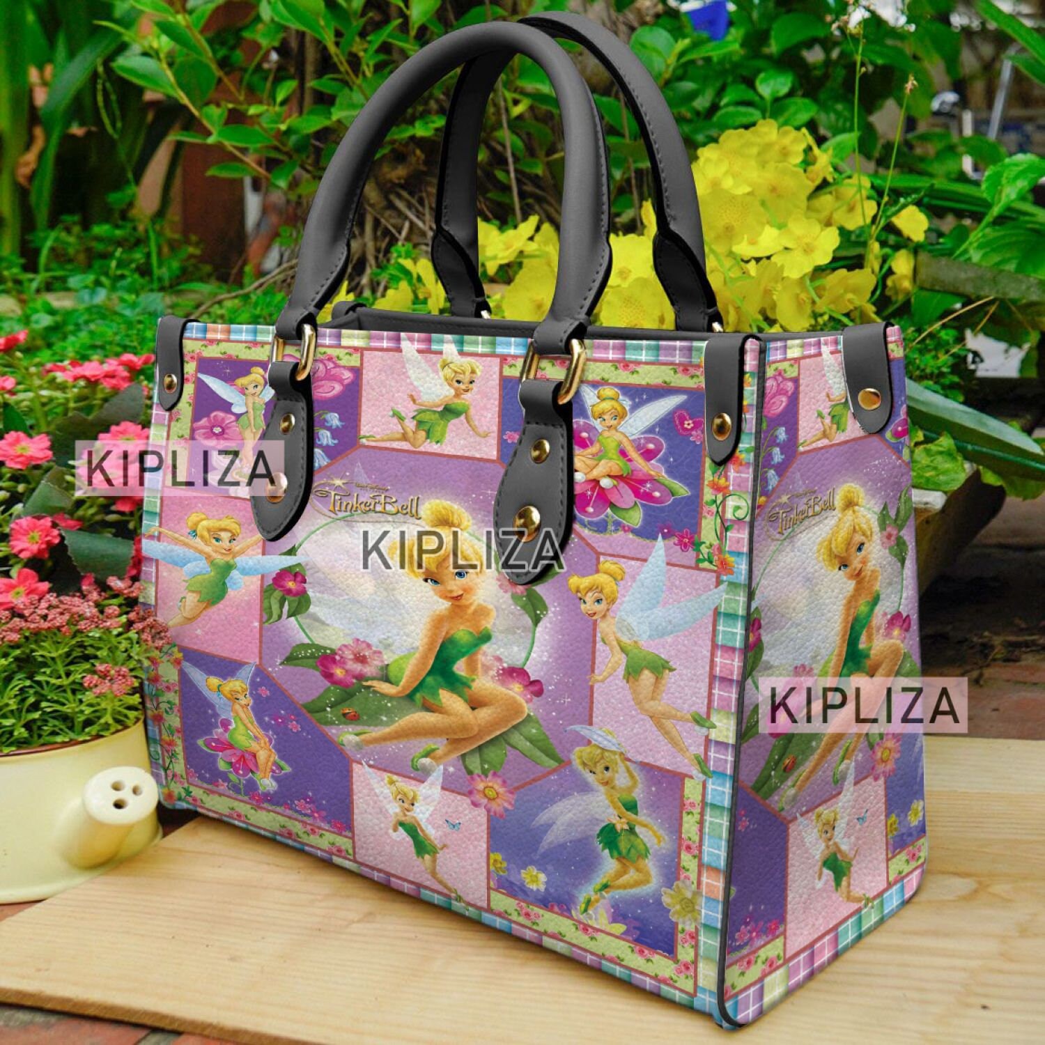 Tinker Bell Handbag, Tinker Bell Leather Bag, Tinker Bell Cartoon ...