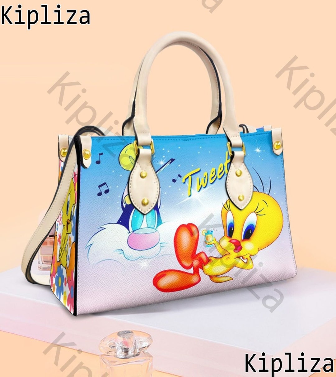 Tweety Bird Handbag Tweety Bird Cartoon Leather Bag Tweety - Etsy