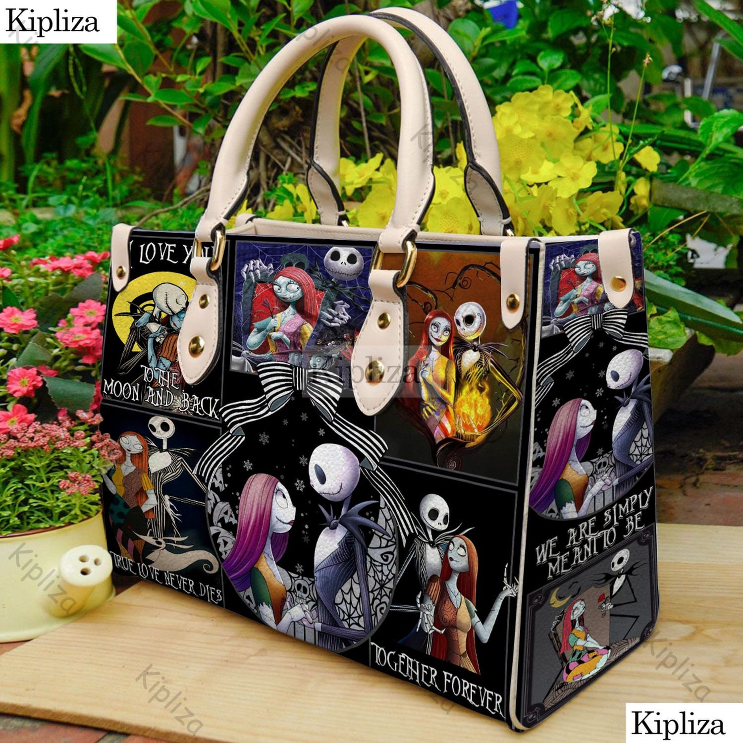 Jack Skellington Handbag, Jack Skellington Leather Bag, Halloween ...