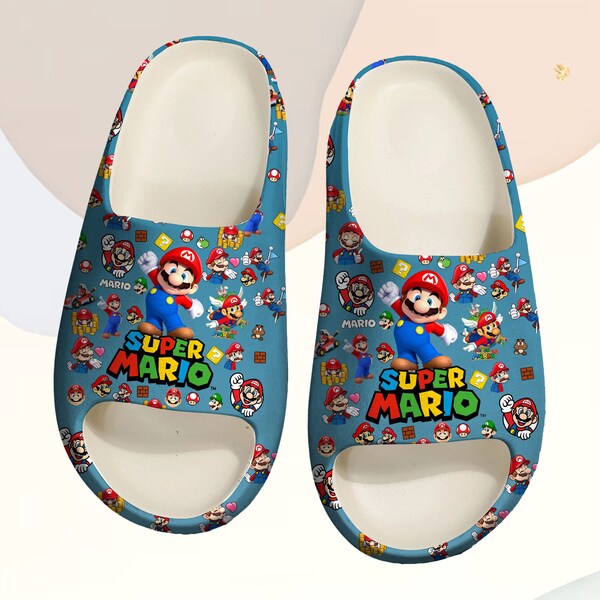 Mario Slippers - Etsy