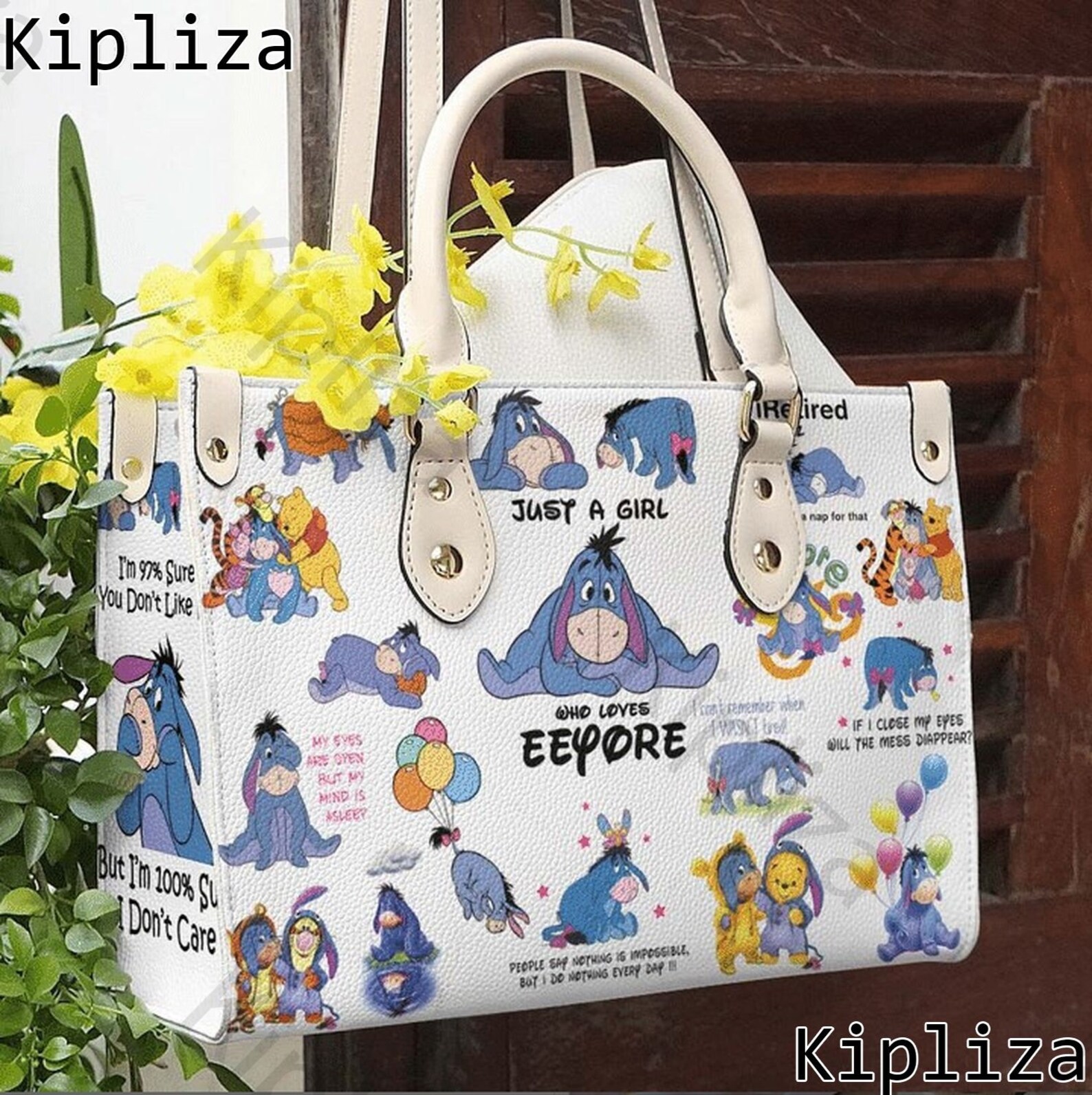 Eeyore Winnie the Pooh Handbag Pooh Bear Cartoon Leather Bag - Etsy