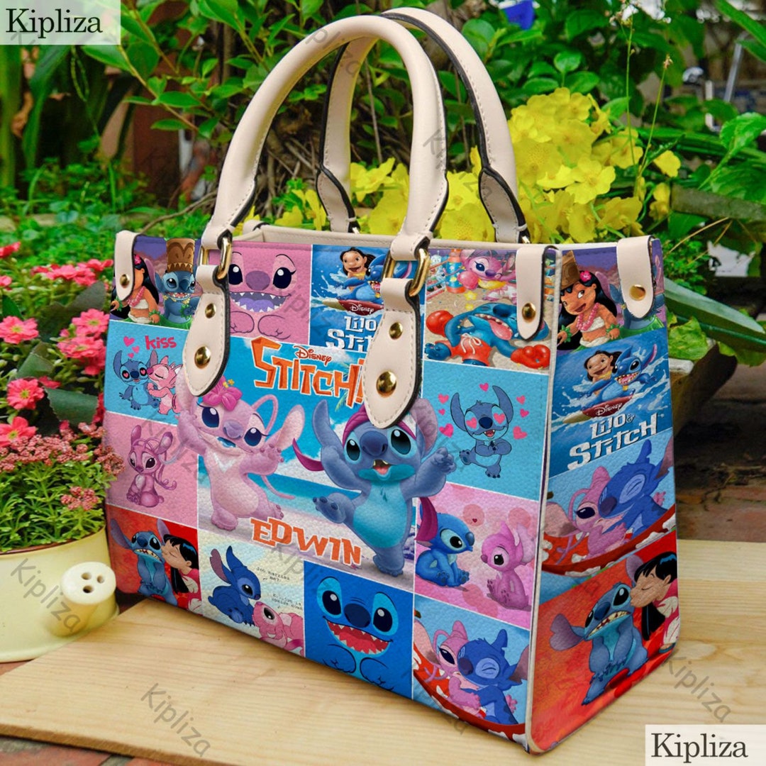 Cute Stitch Handbag, Disney Lilo and Stitch Leather Bag, Shoulder Bag ...