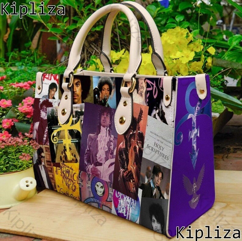 Prince Pur Rain Handbag, Prince Purple Leather Bag, Prince Rogers ...