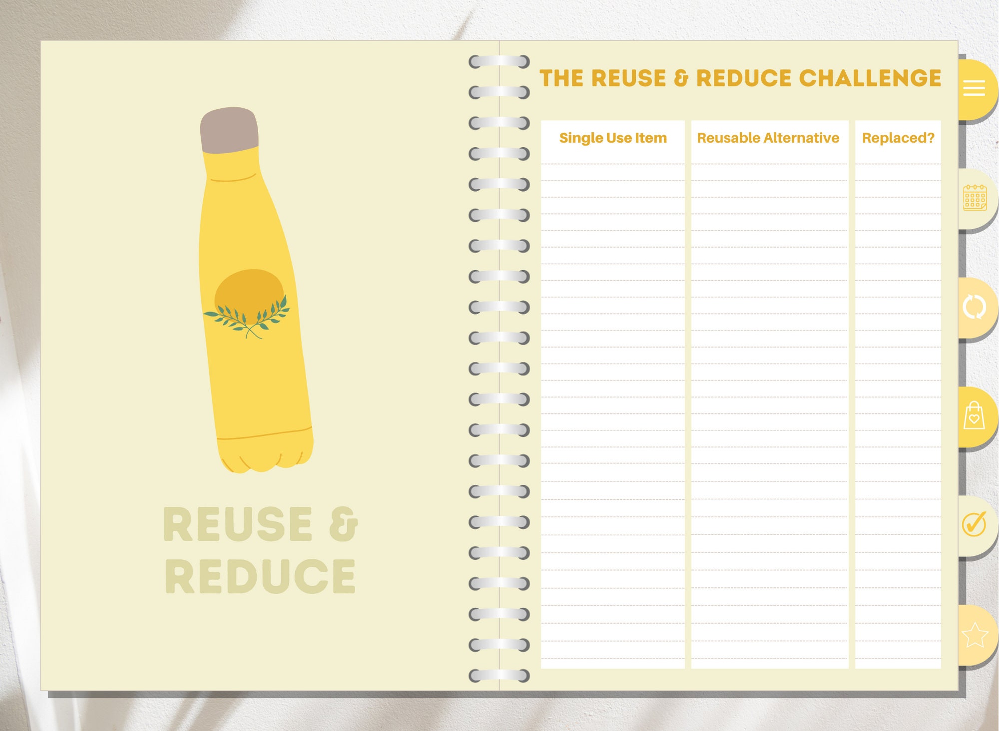 Zero Waste Planner, Digital Planner 2023, Conscious Living Planner ...