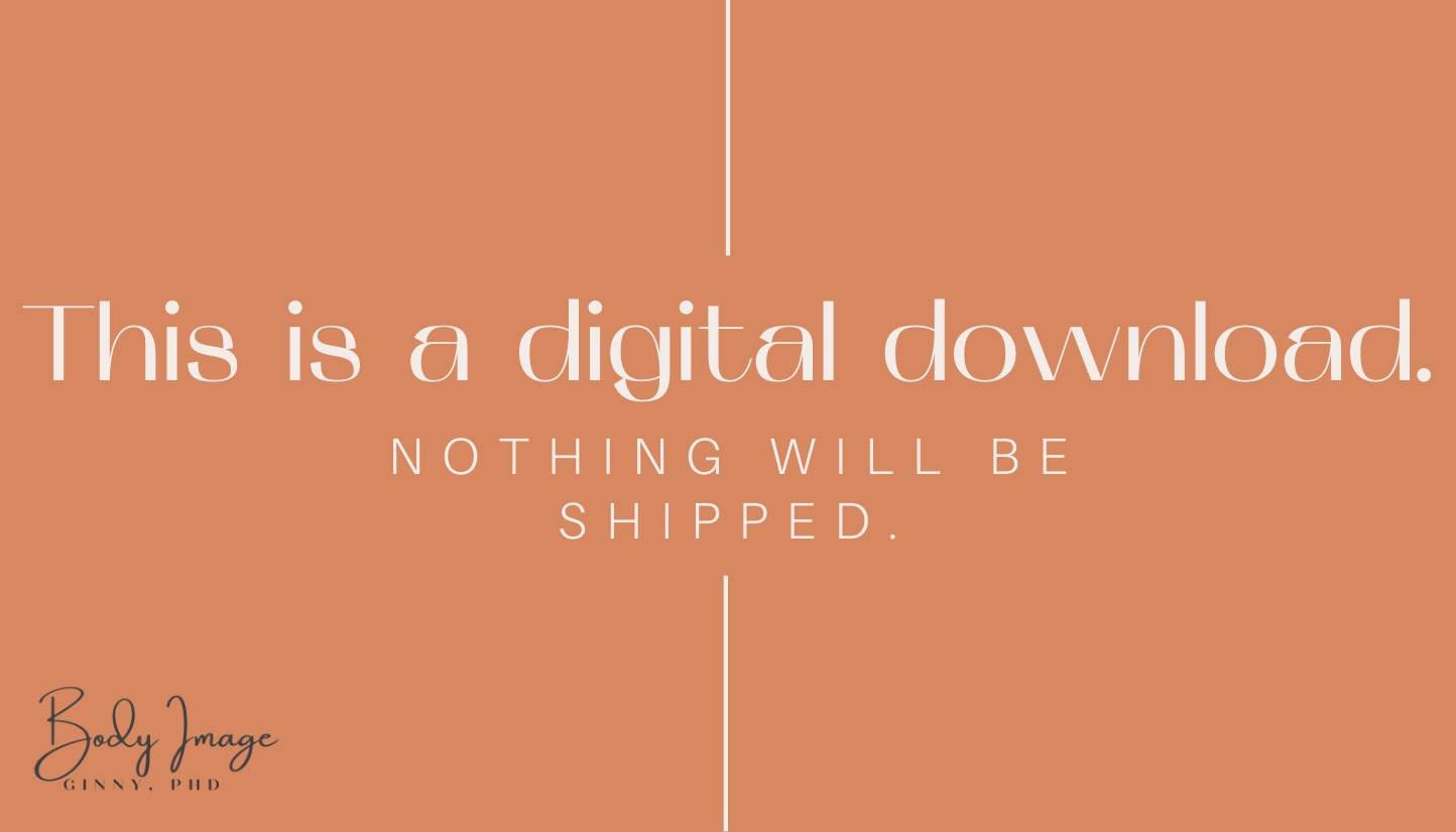 Body Image Goal Setting Worksheet Set Your Body Image Goals and Meet ...