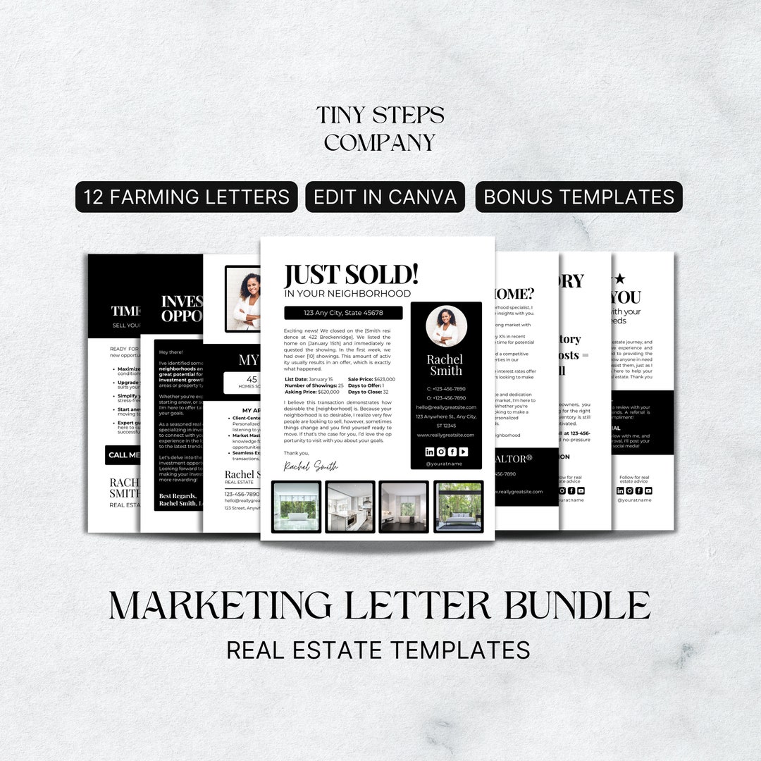 Real Estate Marketing Template Bundle, Real Estate Marketing, Real ...