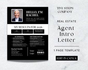 Real Estate Introduction Letter New Agent Flyer Luxury Real Estate ...