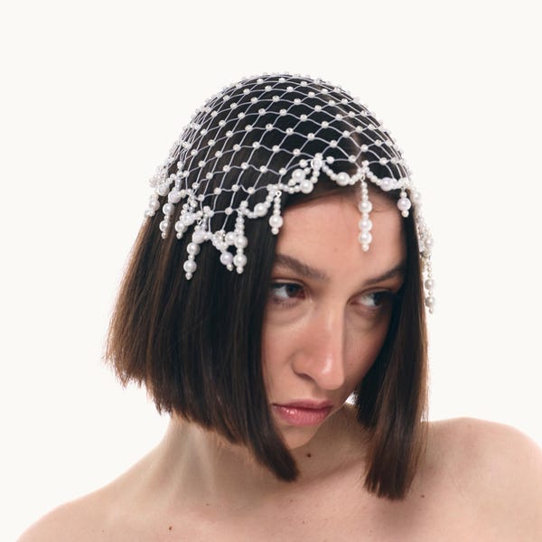 Beaded Headpiece - Etsy