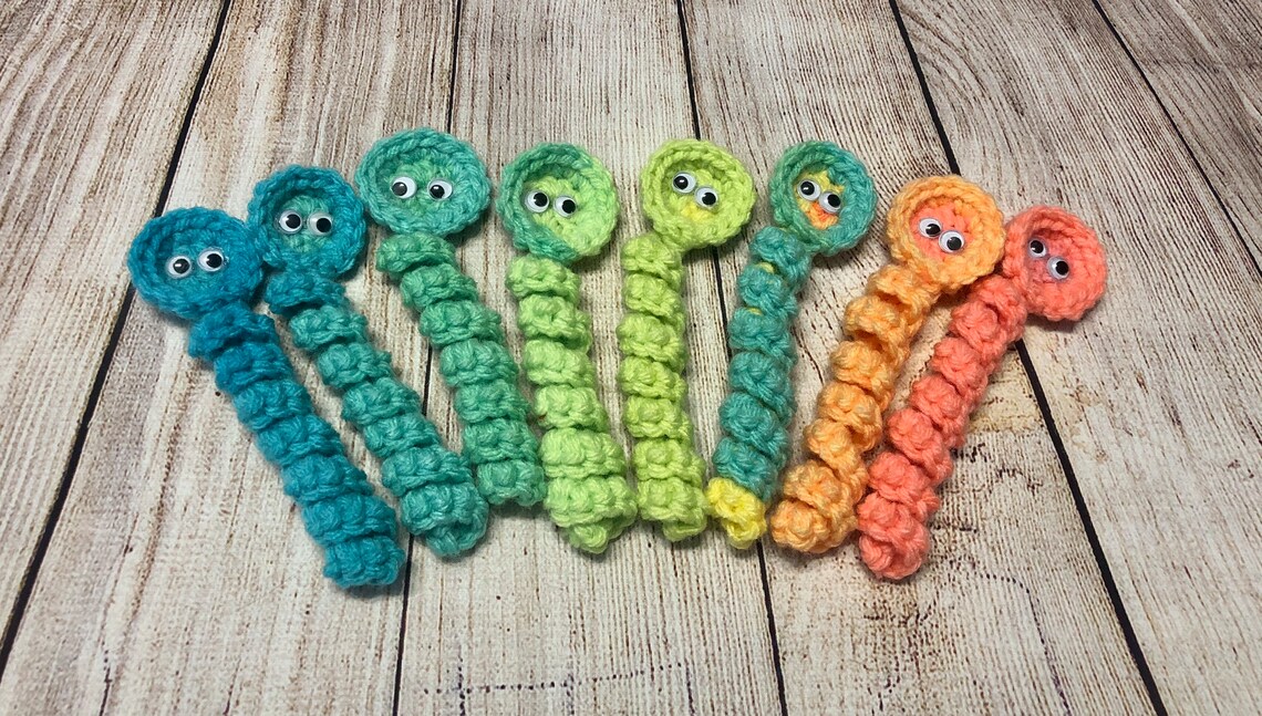 Worry Worms Retro Colors Classroom Store Care Staff - Etsy