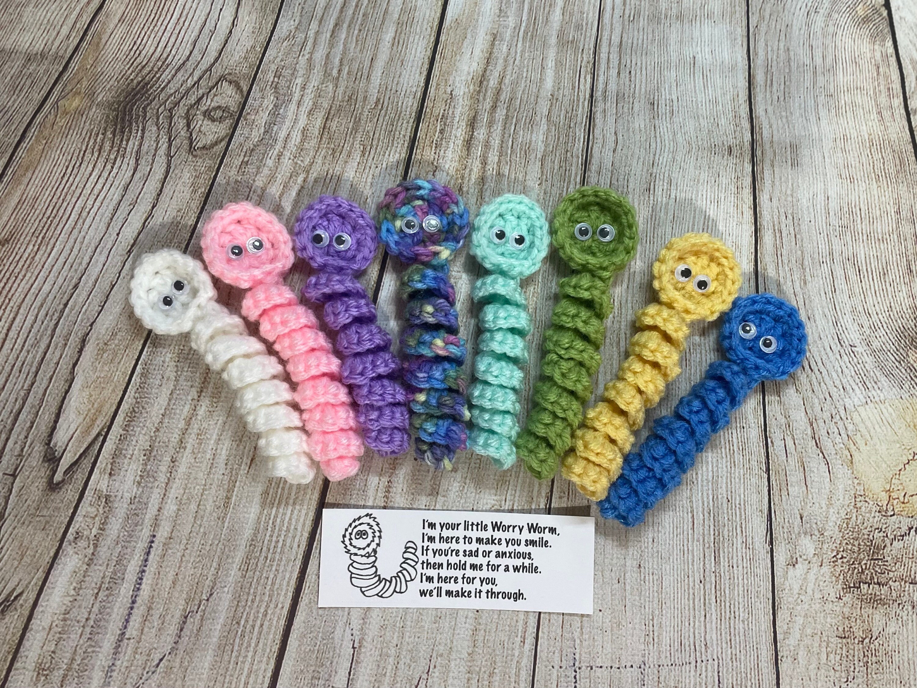 Worry Worms | 8 Count Bundle | Pastel Rainbow Colors | Classroom Store ...