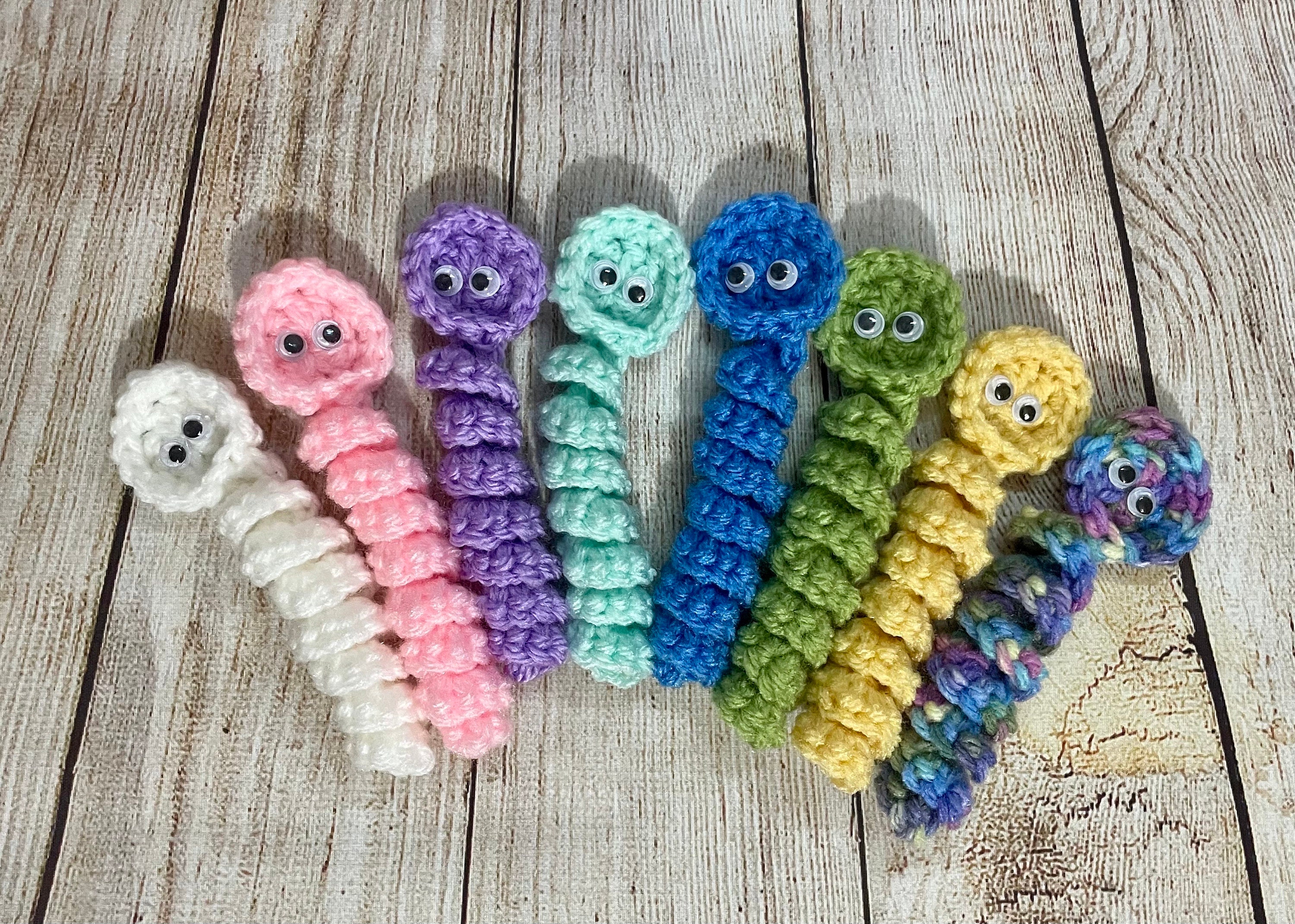 Worry Worms | 8 Count Bundle | Pastel Rainbow Colors | Classroom Store ...