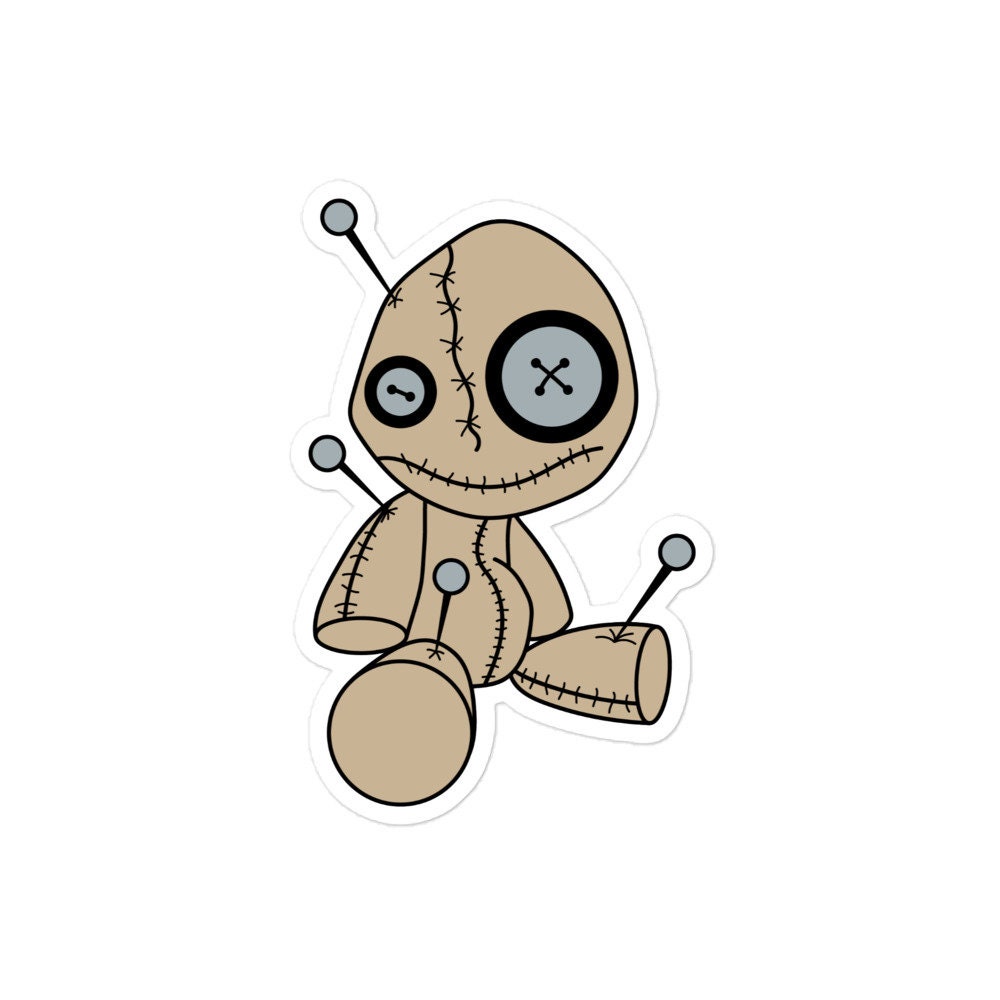 Creepy Voodoo Doll Sticker - Etsy