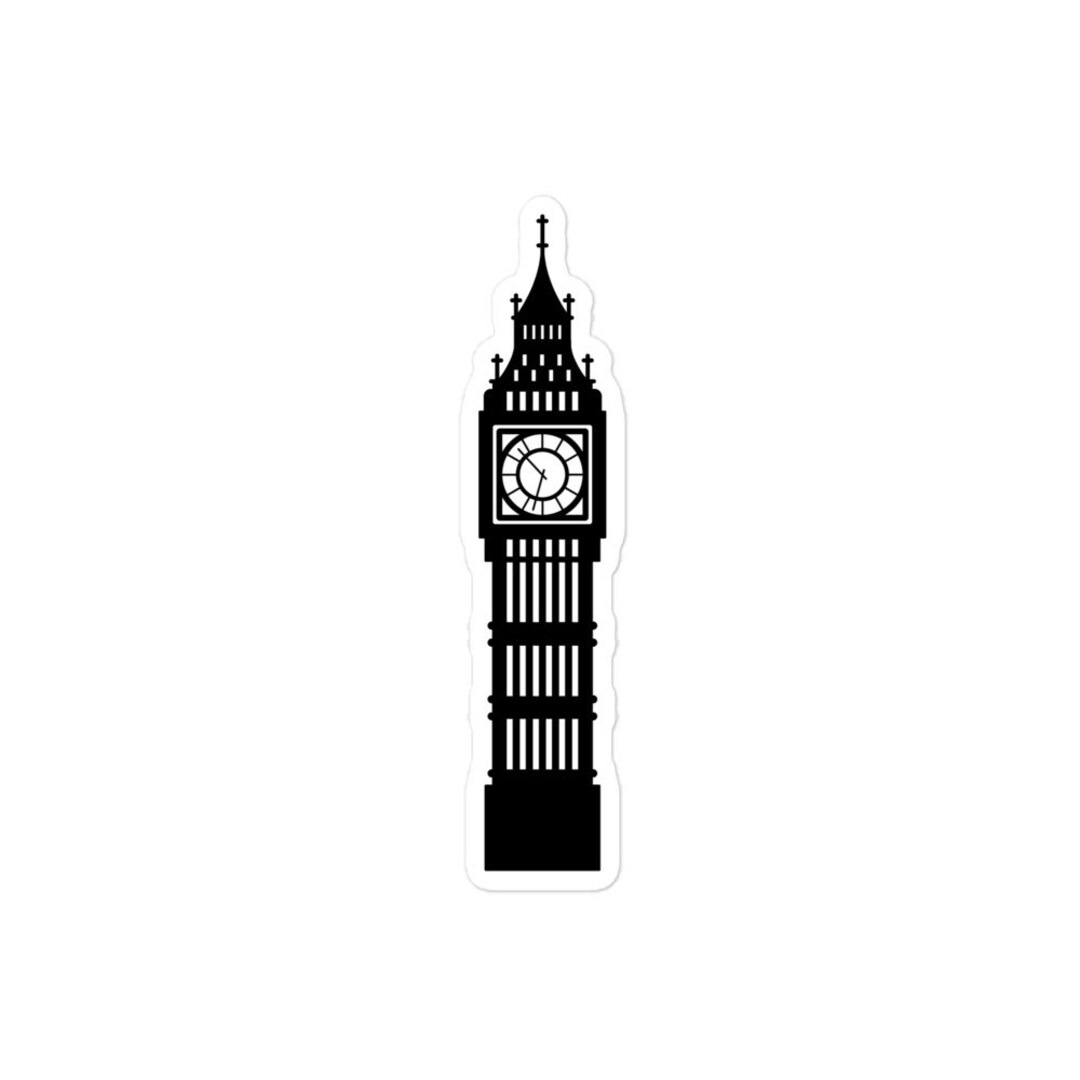 Clock Tower Sticker - Etsy
