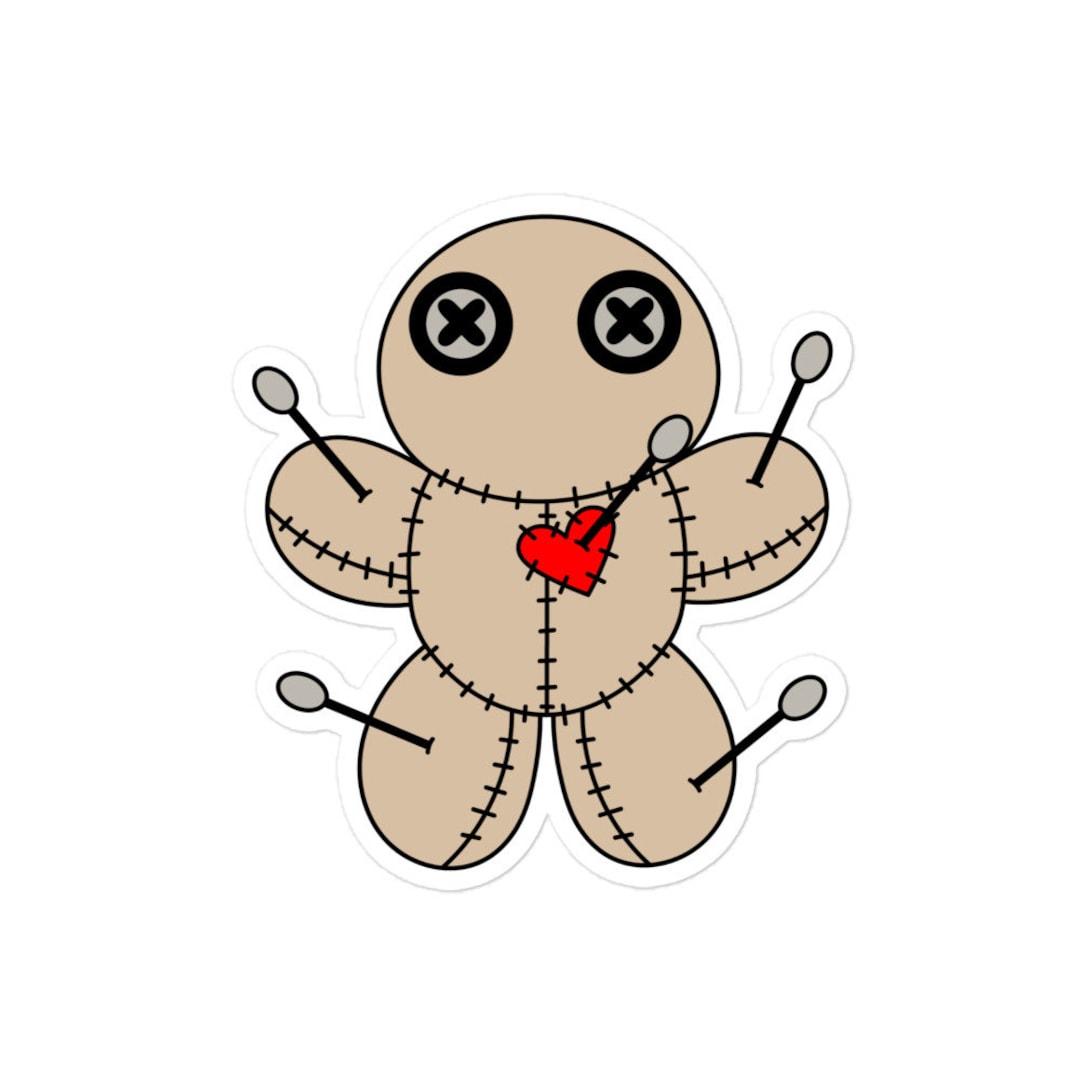 Voodoo Doll Sticker - Etsy