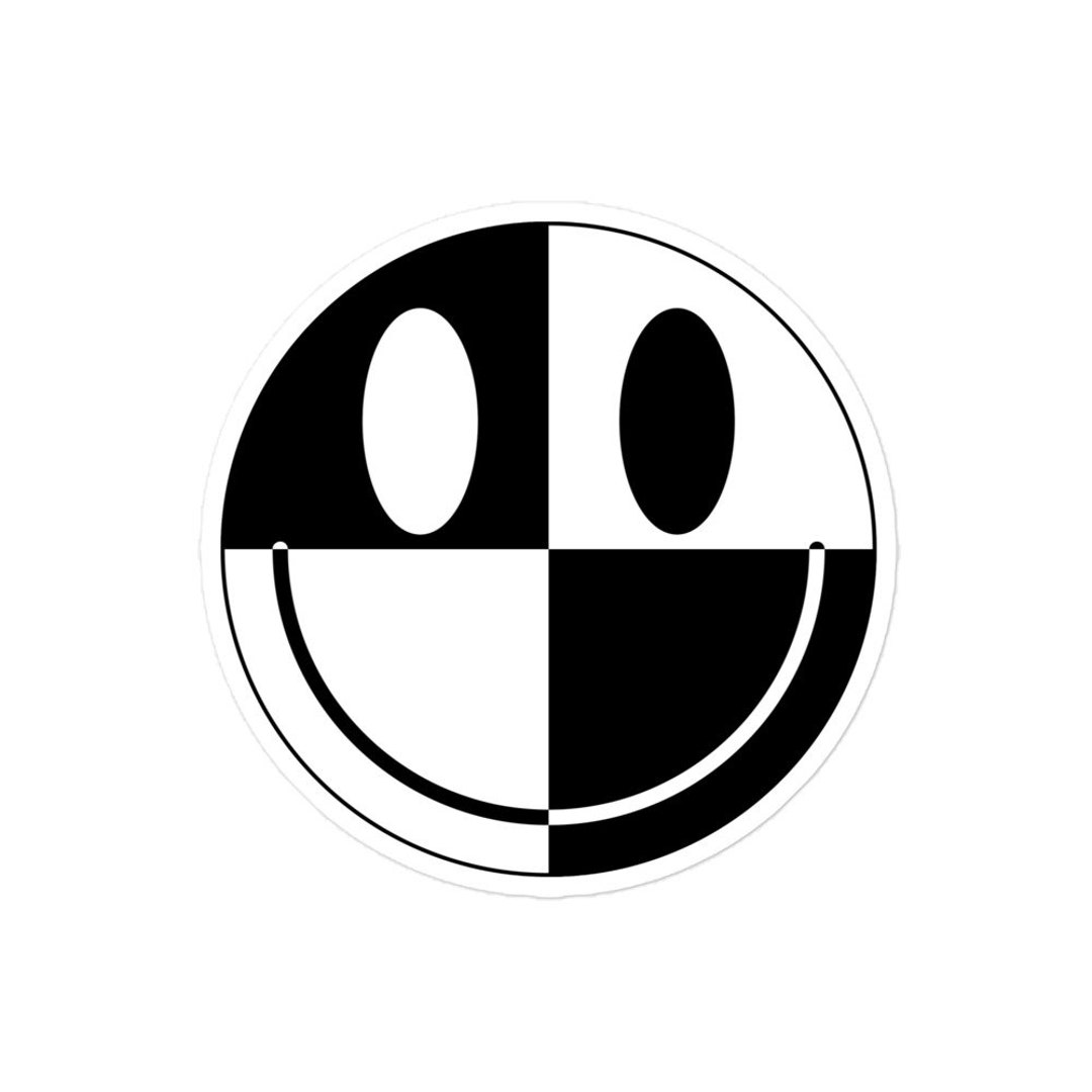 Checker Smiley Face Sticker - Etsy