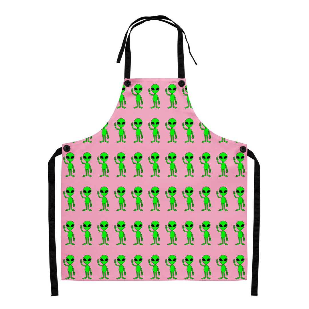 Pink Alien Apron - Etsy