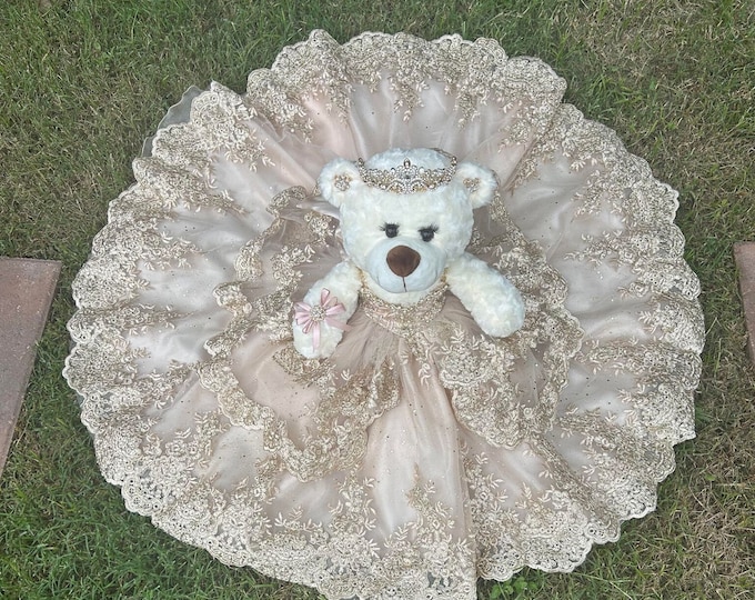 Quince Bear Para Quinceanera última Muñeca Oso Para Quince Osito Tutu ...