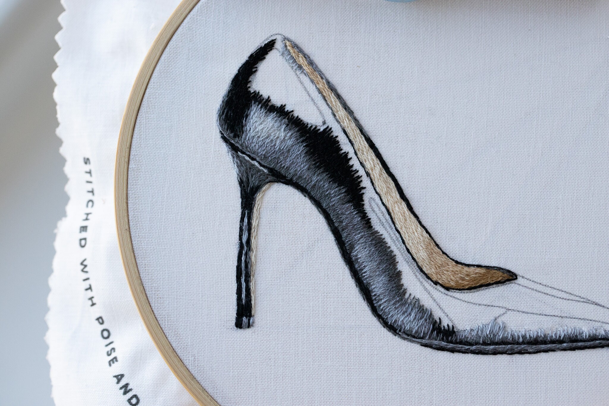 High Heel Digital Embroidery Pattern - Etsy