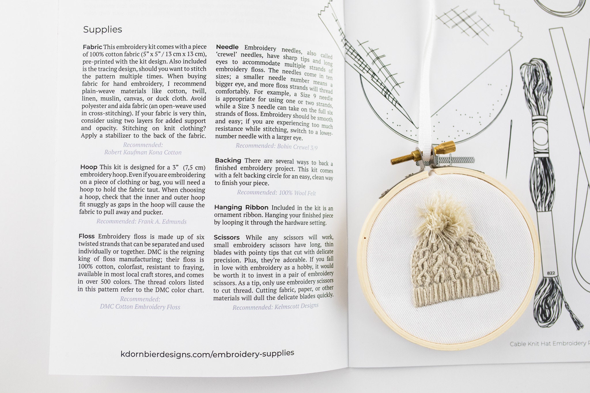 Cable Knit Hat Digital Embroidery Pattern - Etsy