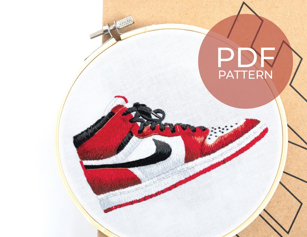 Air Jordan 1 Digital Needle Painting Pattern - Etsy