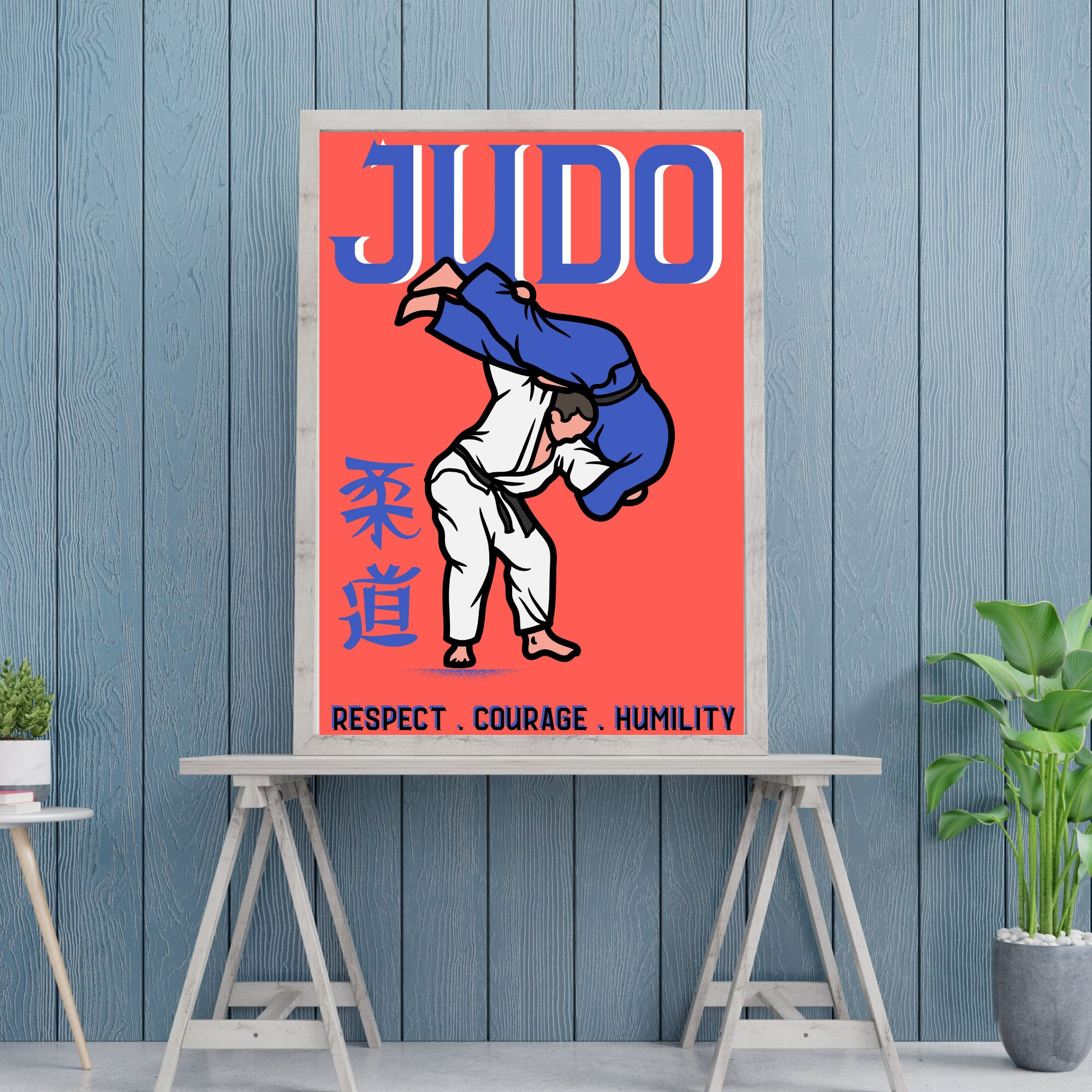 Vintage Judo Poster Go-kyo Judo Gifts Judo Art Prints Judo Belt Martial ...