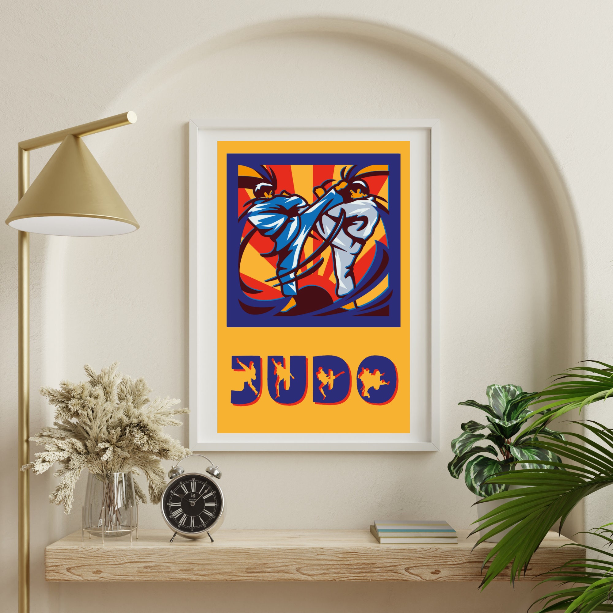 Vintage Judo Poster Go-kyo Judo Gifts Judo Art Prints Judo Belt Martial ...