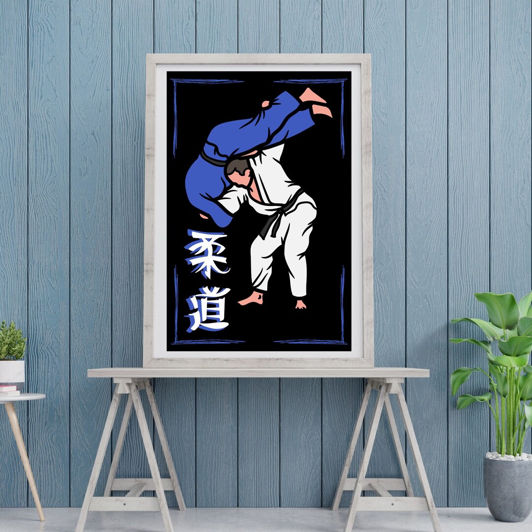 Vintage Judo Poster Go-kyo Judo Gifts Judo Art Prints Judo Belt Martial ...