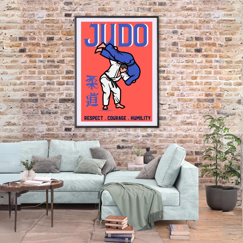 Vintage Judo Poster, Martial Arts Print, Judo Gift - Etsy