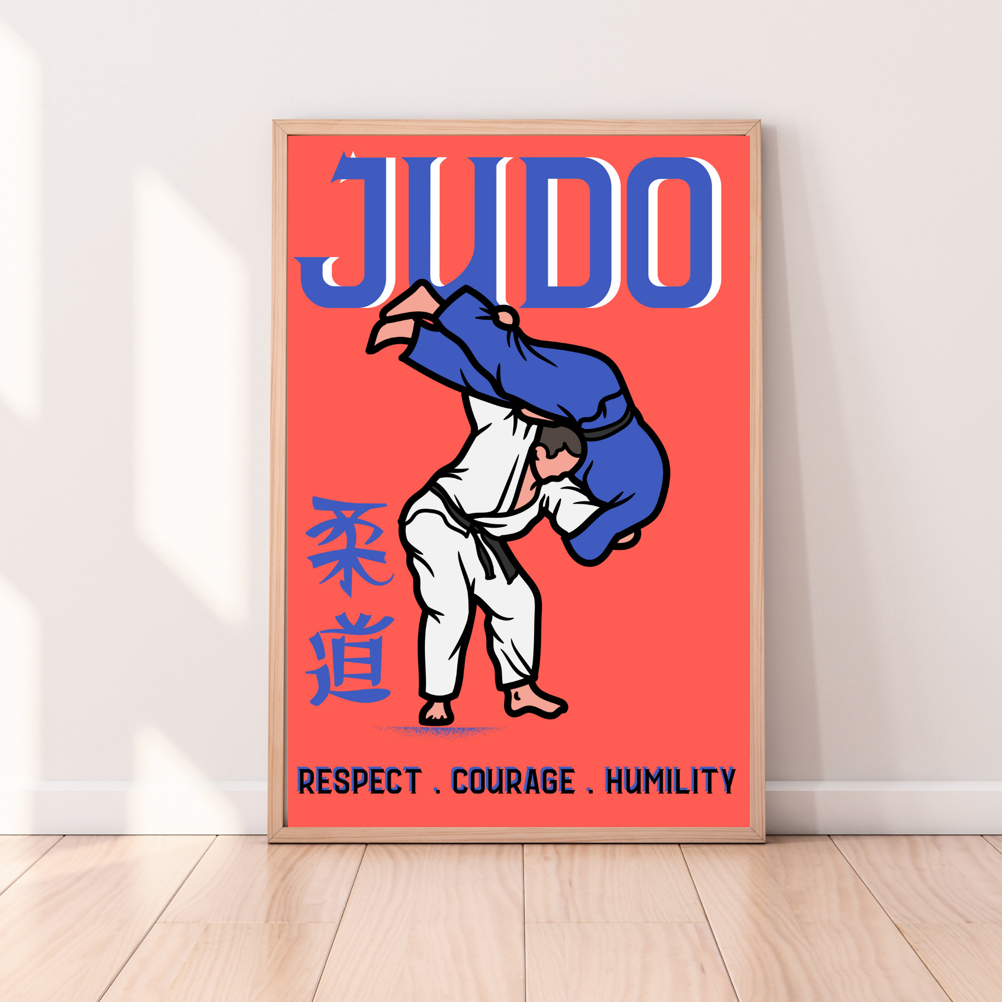 Vintage Judo Poster Go-kyo Judo Gifts Judo Art Prints Judo Belt Martial ...