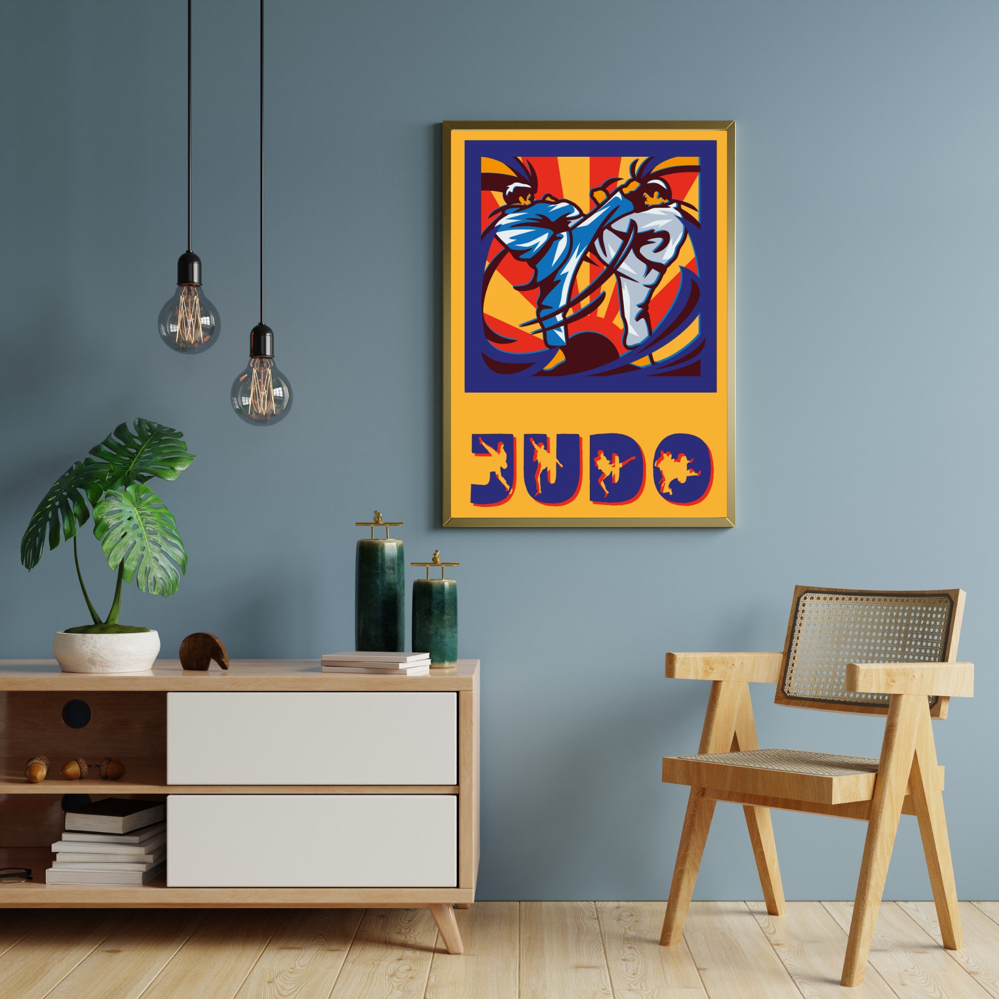 Vintage Judo Poster Go-kyo Judo Gifts Judo Art Prints Judo Belt Martial ...