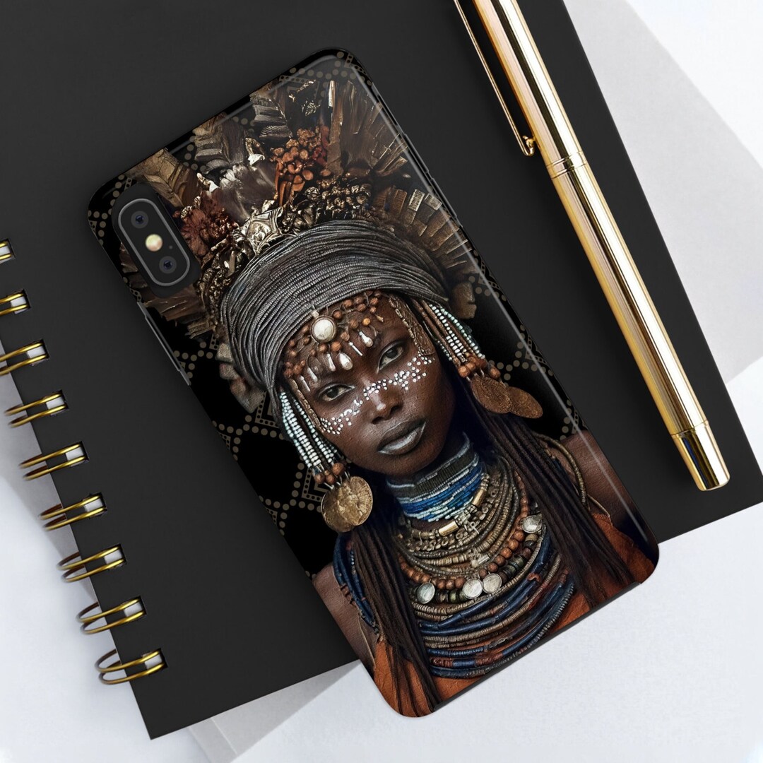Afrocentric Tribal Inspired Customizable iPhone Phone Case Black ...